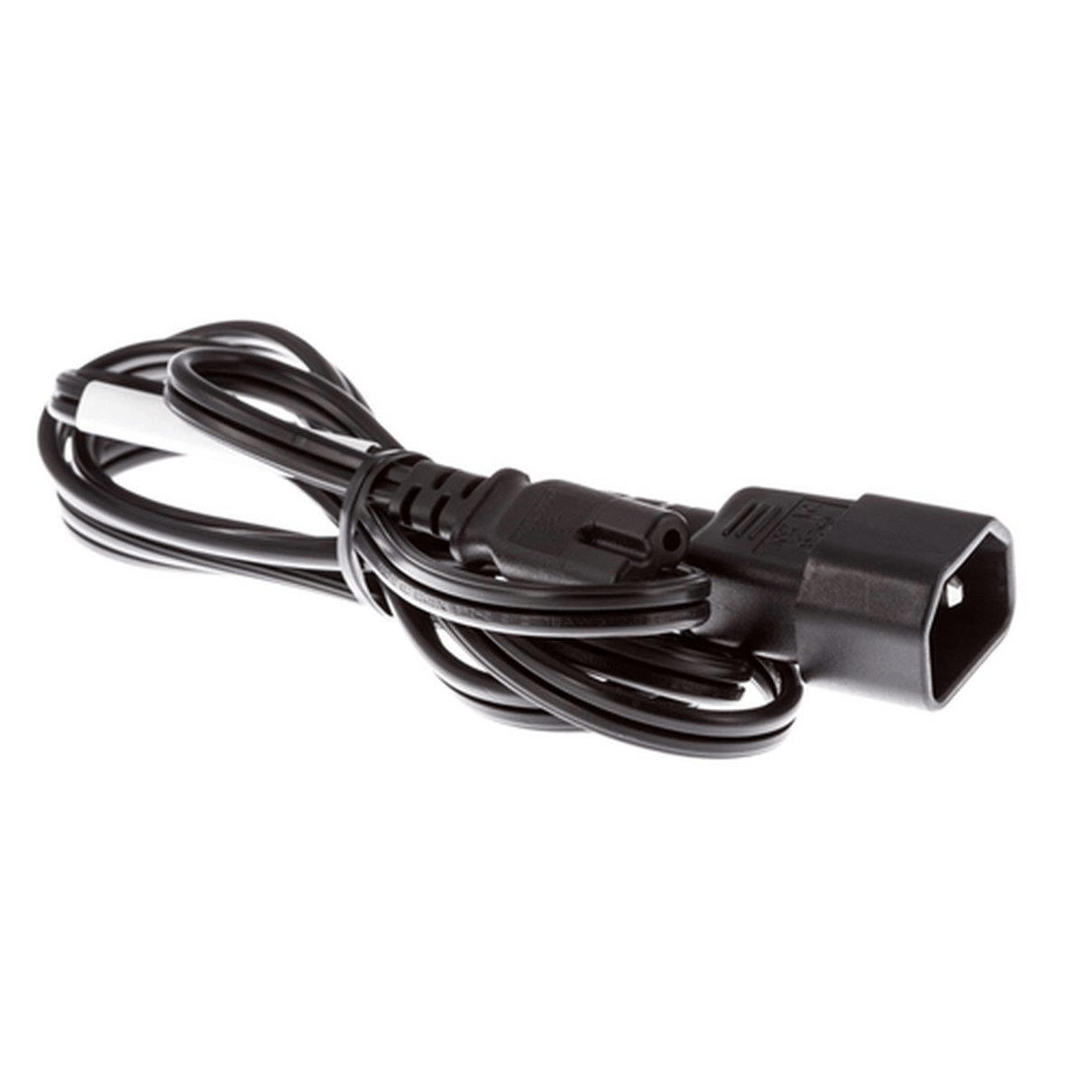 Zebra CS-CC6-IEC 50cm C7 Coupler C14 Coupler Power Cable Black CS-CC6-