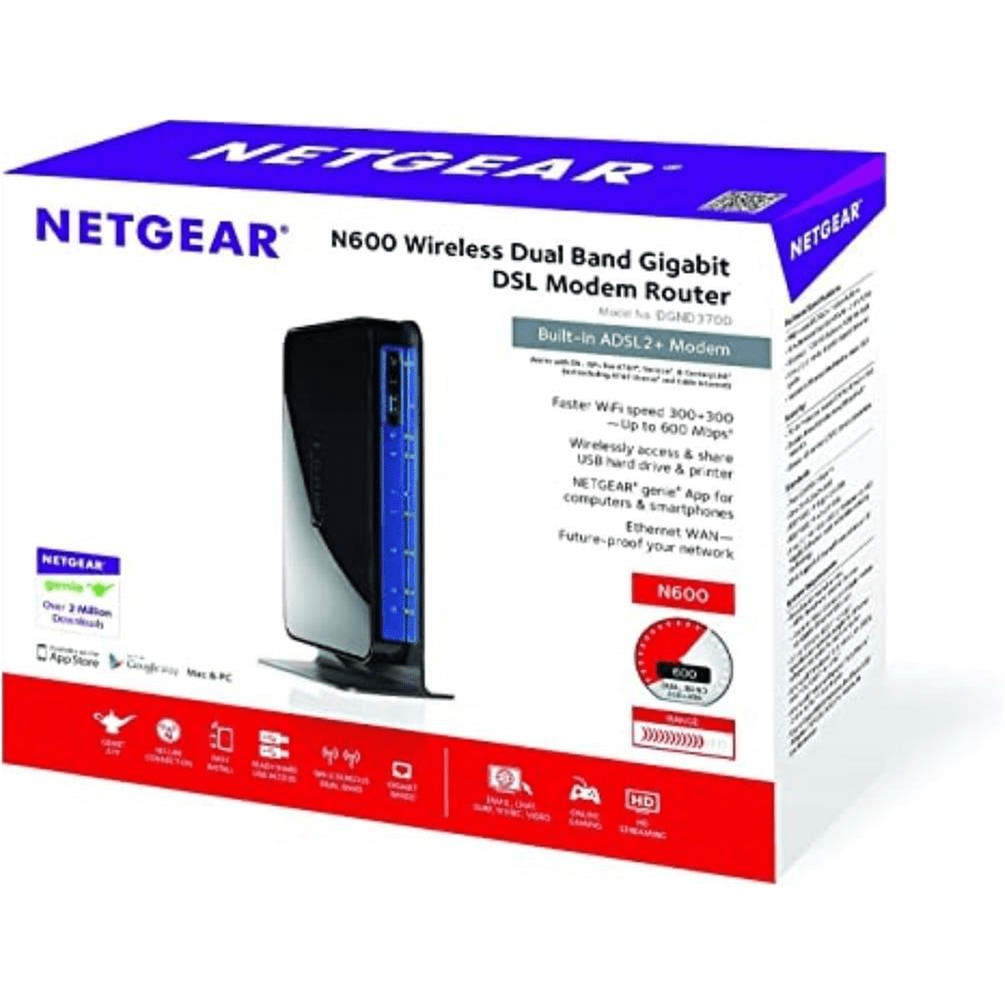 Netgear NTW332 Dual-Band Wireless DSL Modem Router DGND3700 – FirstShop