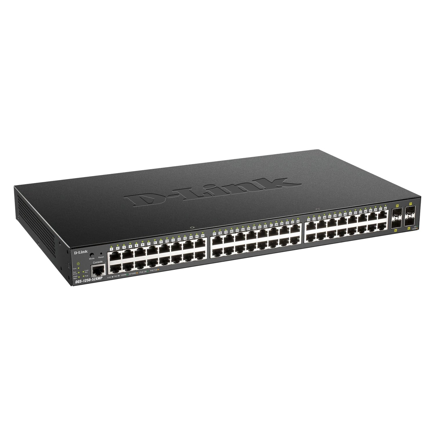 D-Link DGS-1250 48-port PoE Gigabit Smart Managed Metro Switch with 4x ...