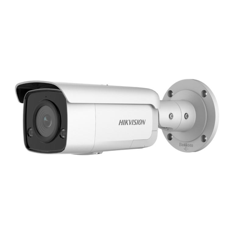 Hikvision AcuSense 4MP 4mm Strobe Light and Audible Warning Fixed Bull ...