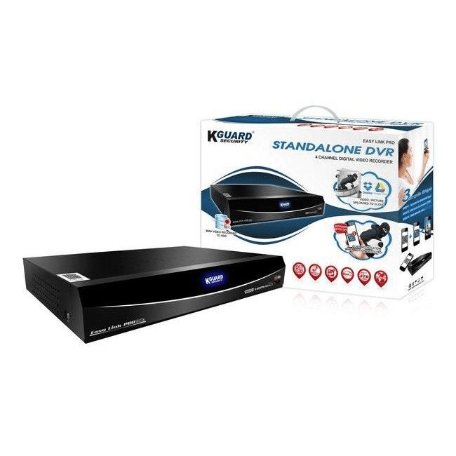 KGuard 4 Channel 960H FHD 1080p Standalone DVR Combo Kit EL422-CKT005