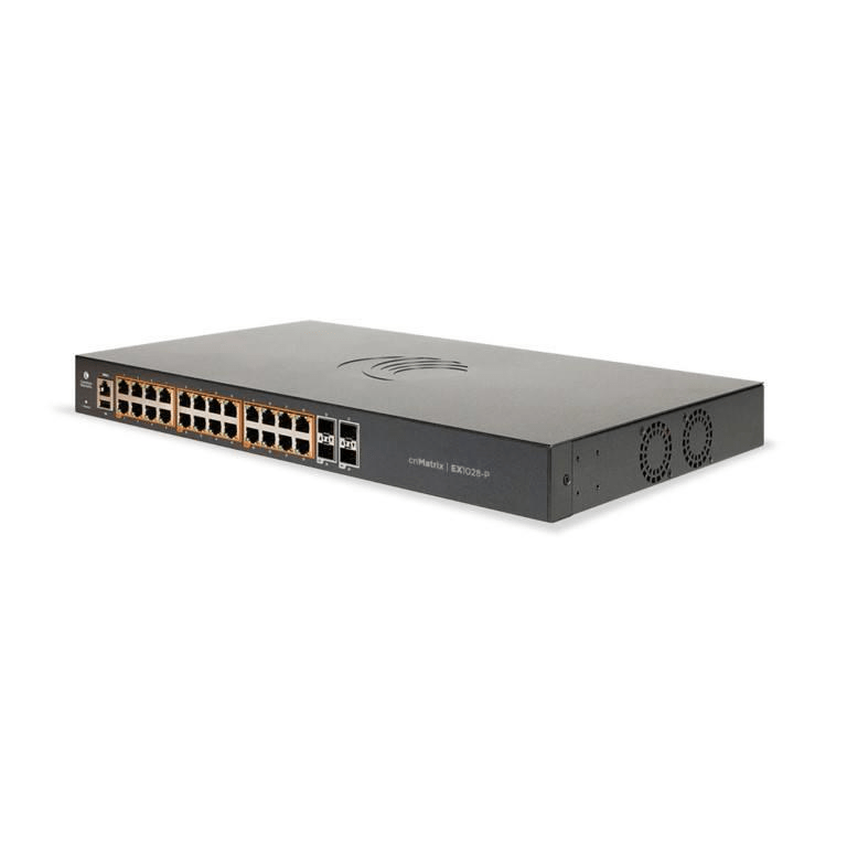 Cambium Networks cnMatrix EX1028-P 24-port Gigabit L2 PoE+ Managed Swi