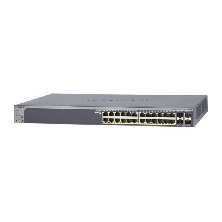 Netgear ProSAFE 24-port Gigabit PoE+ Managed Switch with 4x Gigabit SF