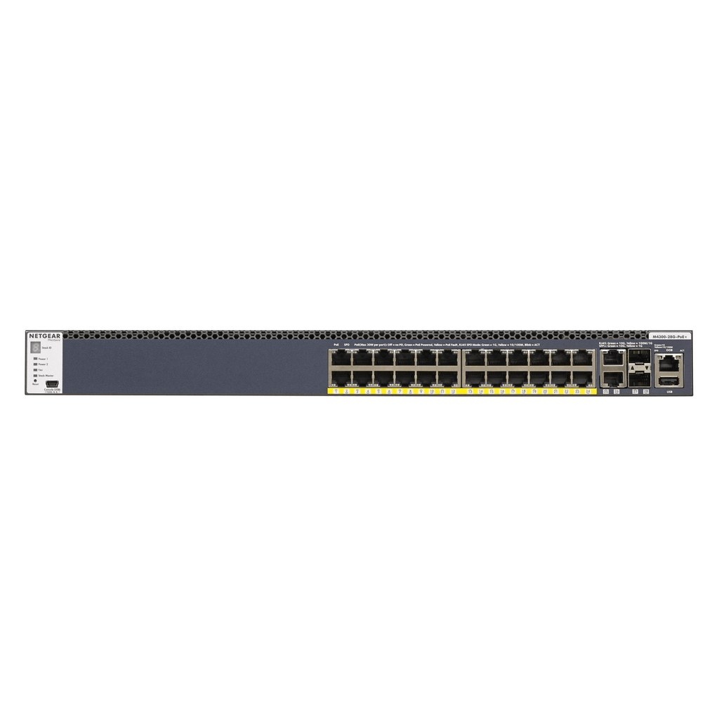 Netgear M4300 24-port Gigabit Ethernet 1U PoE+ Fully Managed Switch GS