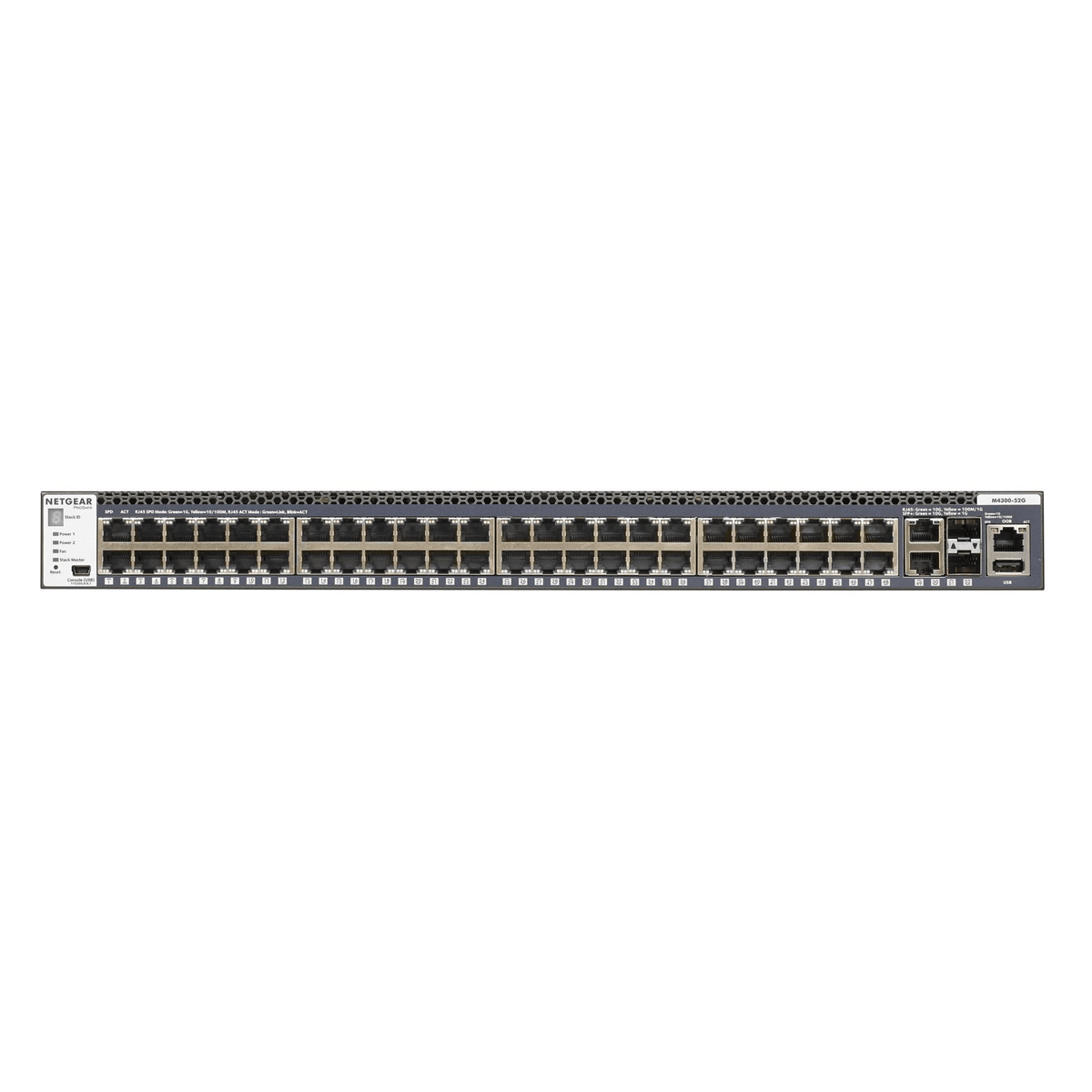 Netgear M4300-52G 52-port Managed Switch L3 Gigabit Ethernet 1U Grey G ...