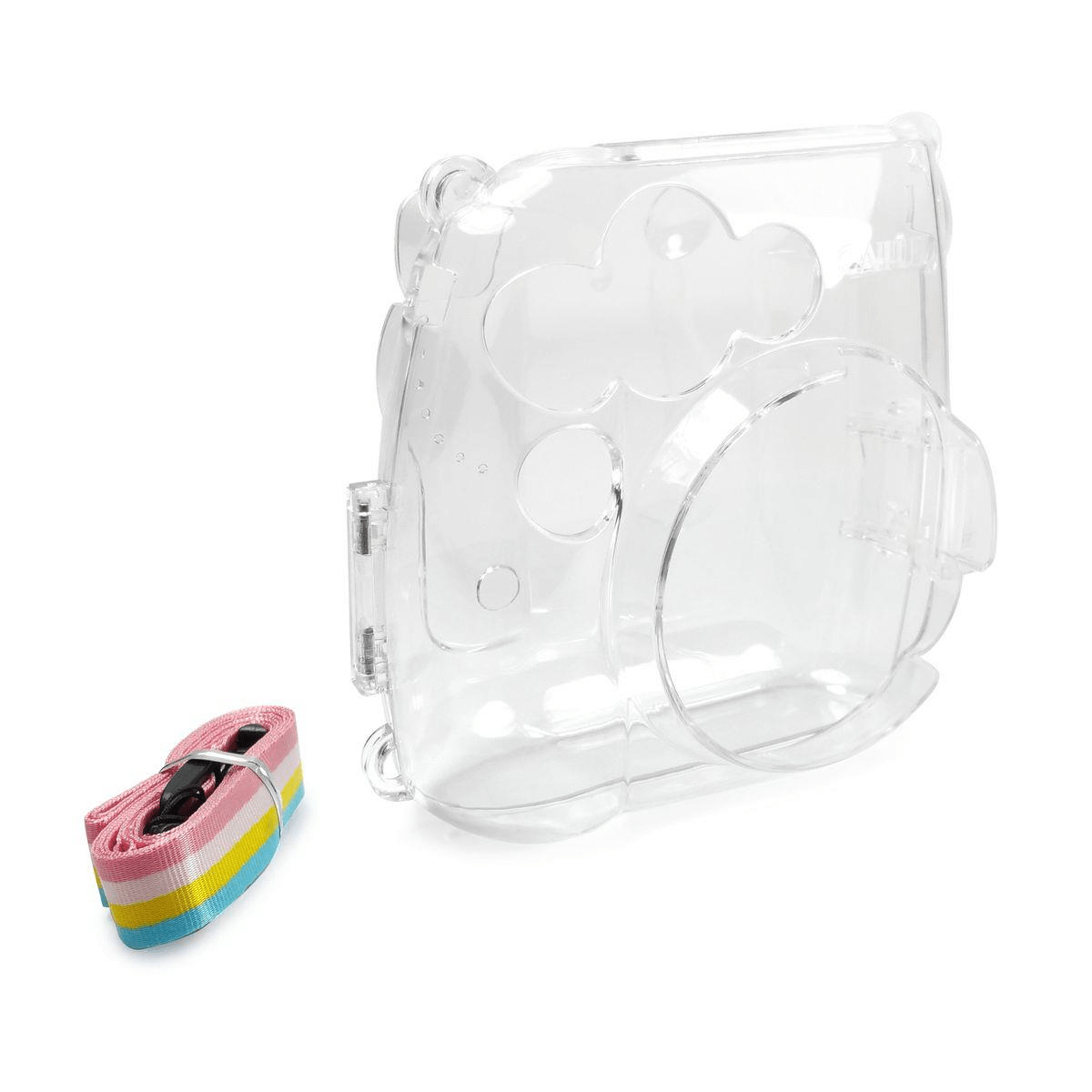 Tuff-Luv Instax Mini 8 and Mini 9 Clear Case with Rainbow Strap H5_42 ...