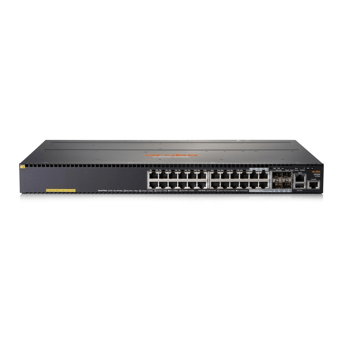 HPE Aruba 2930M 24G PoE+ 1-slot Switch JL320A – FirstShop