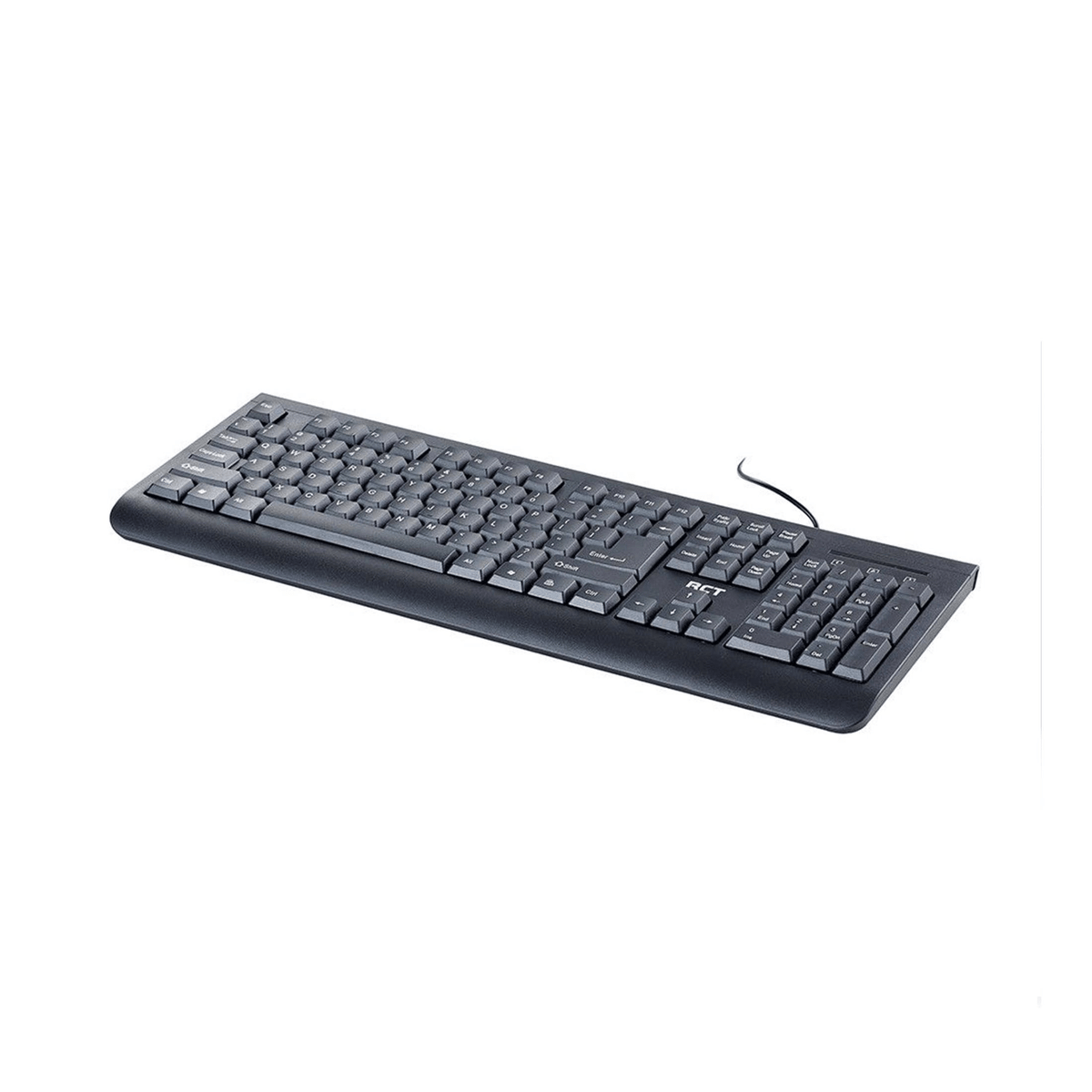 RCT K19 104 Key USB Keyboard Black – FirstShop