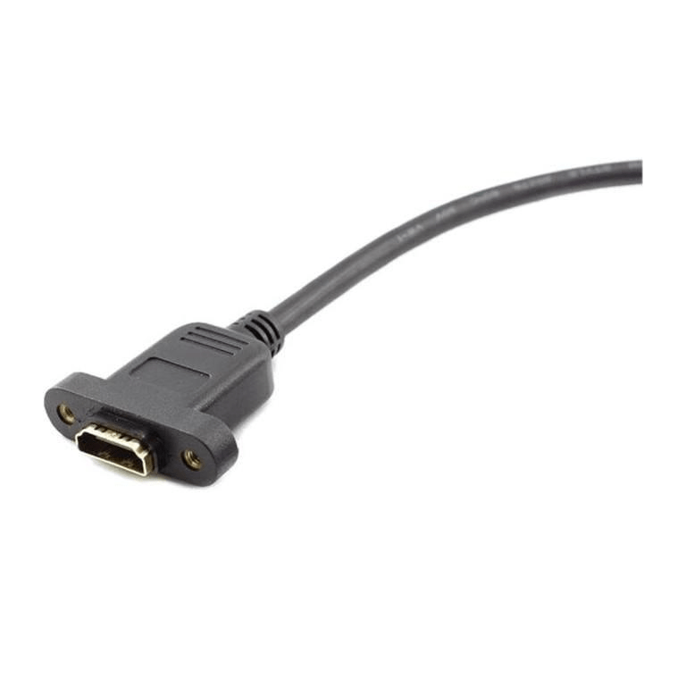 Lucktech 30cm HDMI Female to HDMI Female Panel Mount LK-HDCB-031