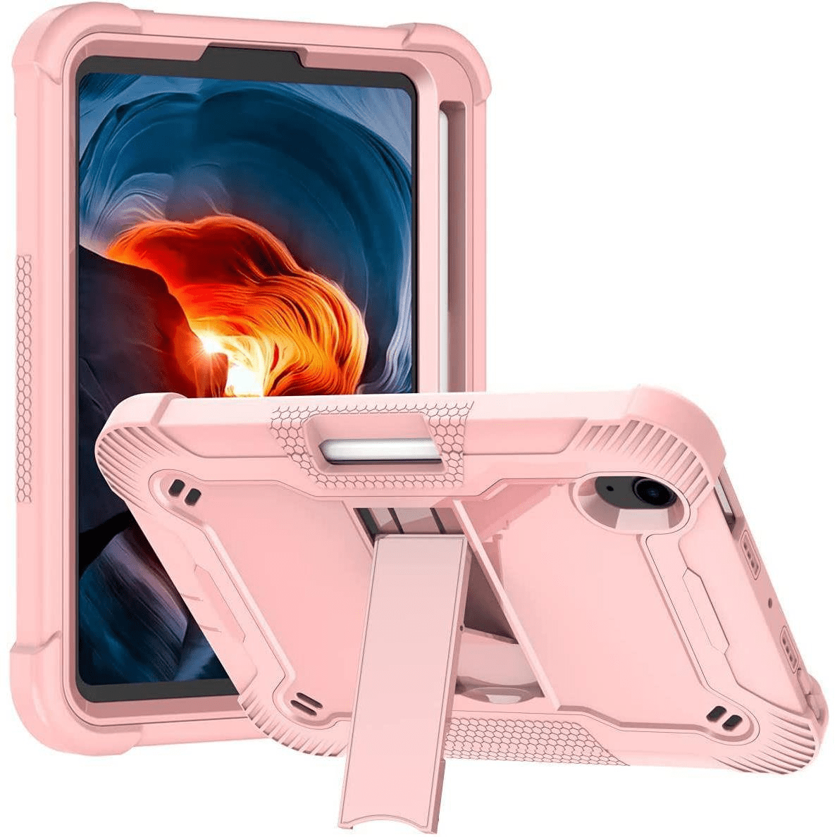Tuff-Luv Rugged Armour Case and Stand for Apple iPad Mini 6 - Pink MF6 ...