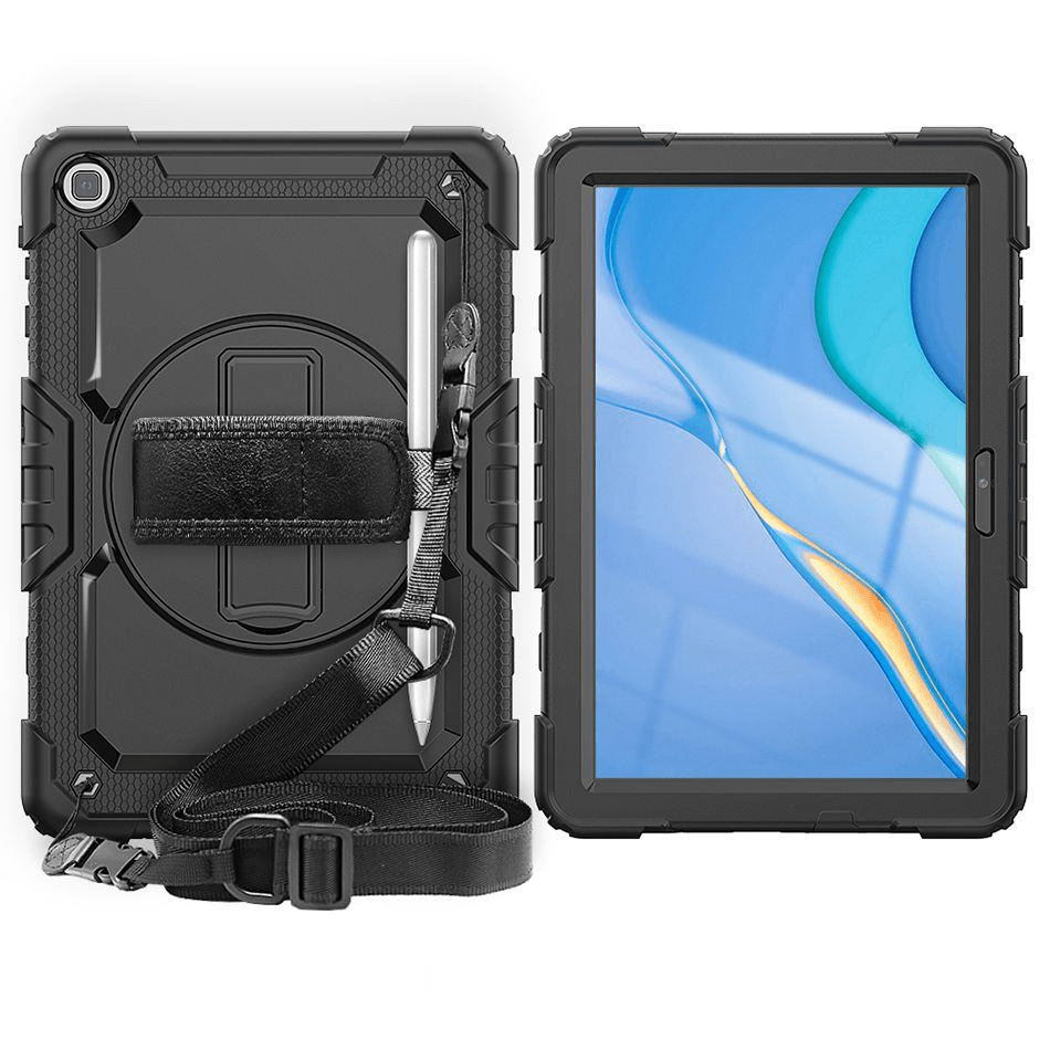 Tuff-Luv Armour Jack Case Rugged Stand and Strap for Huawei Matepad T1