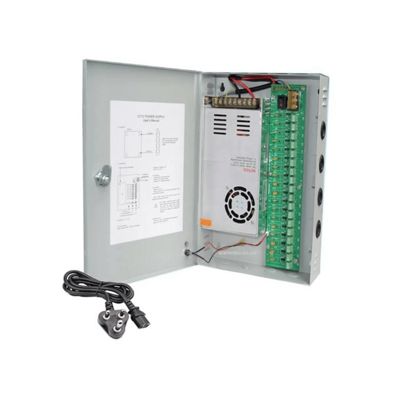 PTC 18-ch 12V 25A PD CCTV Power Supply Unit PCS-300-18M – FirstShop