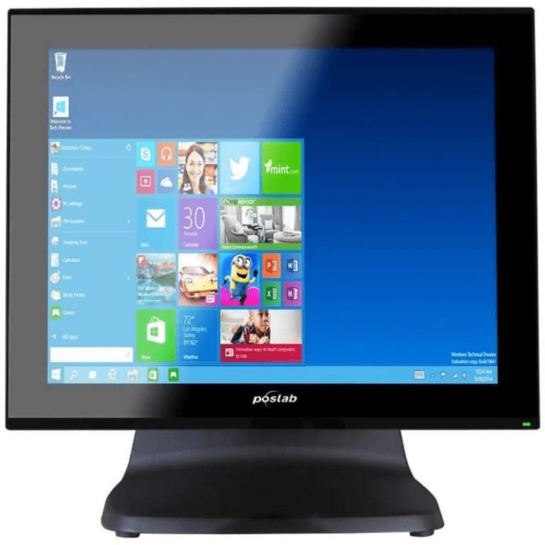 Poslab 15-inch 1024 x 768p HD 16:9 60Hz TFT LED PCAP Touch Monitor PL-