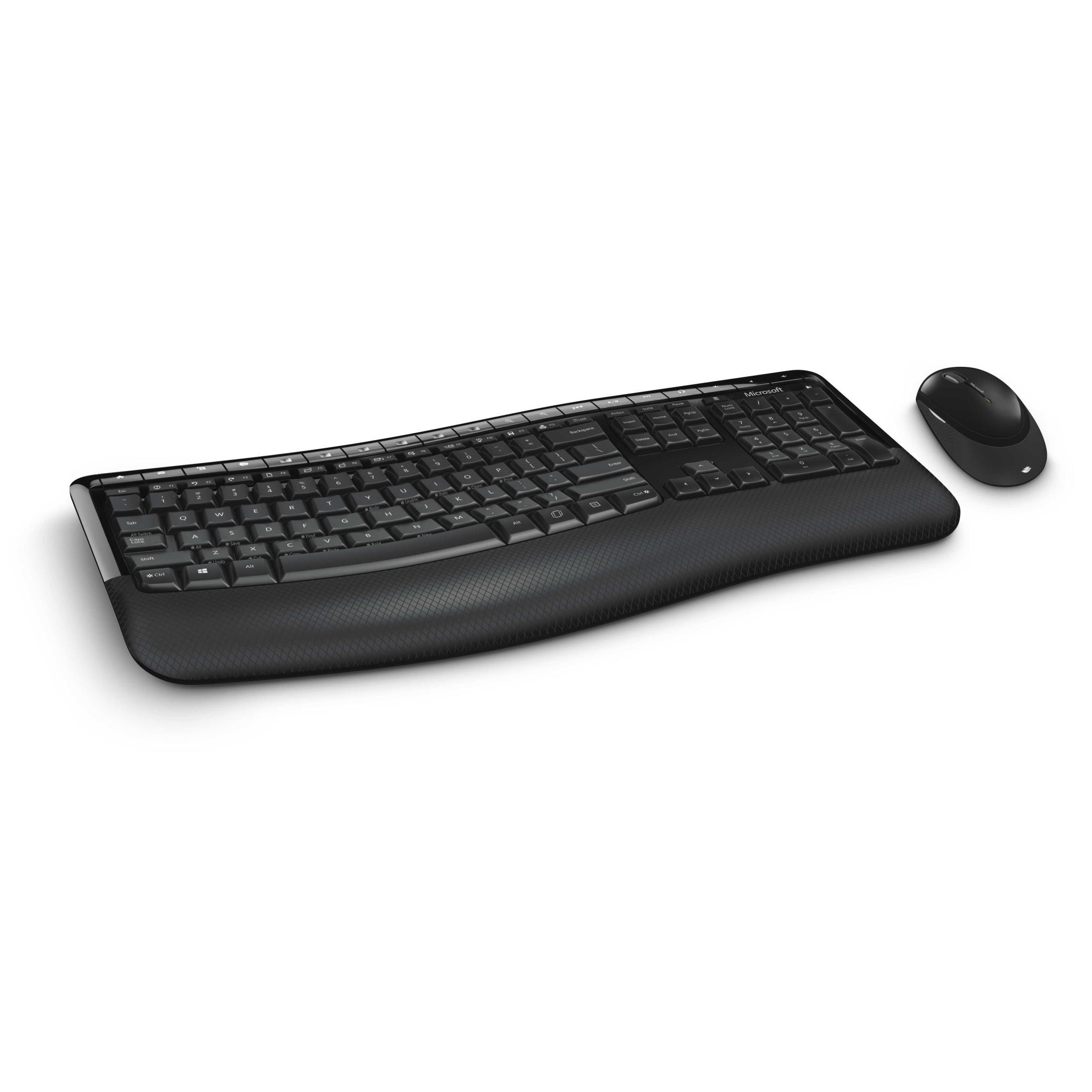 Microsoft Comfort Desktop 5050 Keyboard and Mouse Combo RF Wireless ...