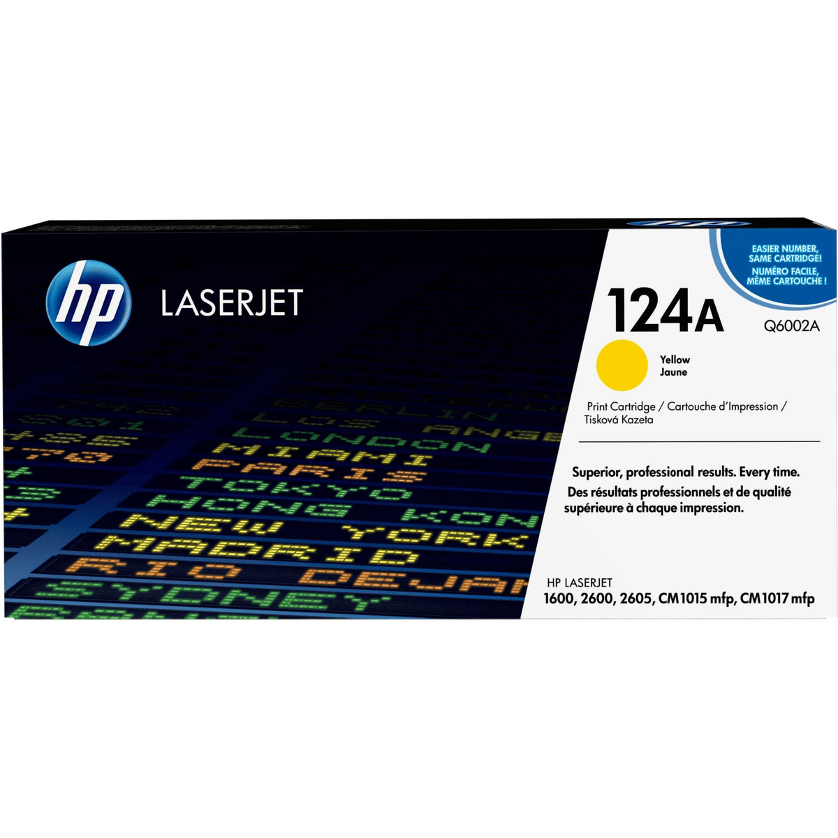 HP 124A Yellow Toner Cartridge 2,000 pages Original Q6002A Single-pack ...