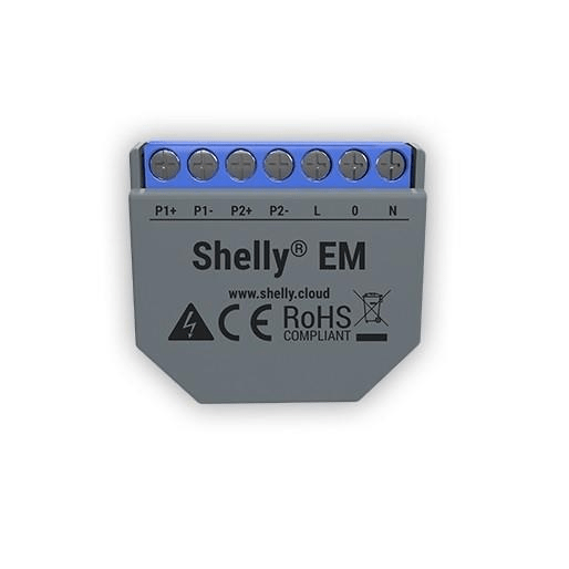Shelly EM Smart Energy Meter with Wi-Fi Monitor Power Consumption Rela