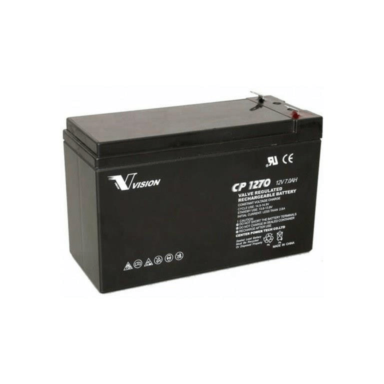 Vision CP1270M Deep Cycle 7Ah 12V AGM Technology Fully Sealed Battery ...