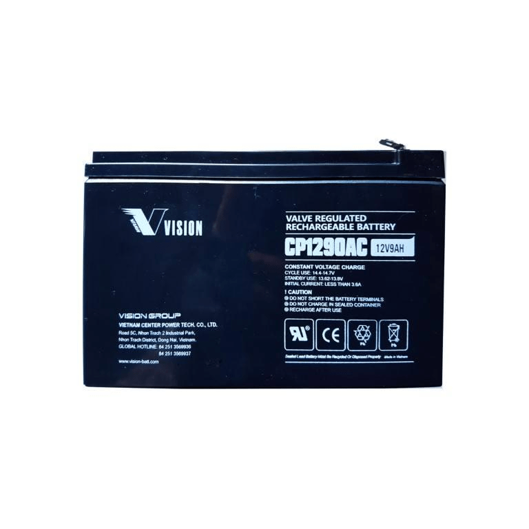 Vision CP1290AC Deep Cycle 9Ah 12V AGM Technology Fully Sealed Battery