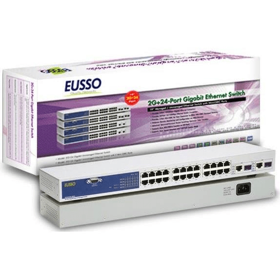 EUSSO 2G+24-port 10/100m Managed Gigabit Switch UGS5224-RMG – FirstShop