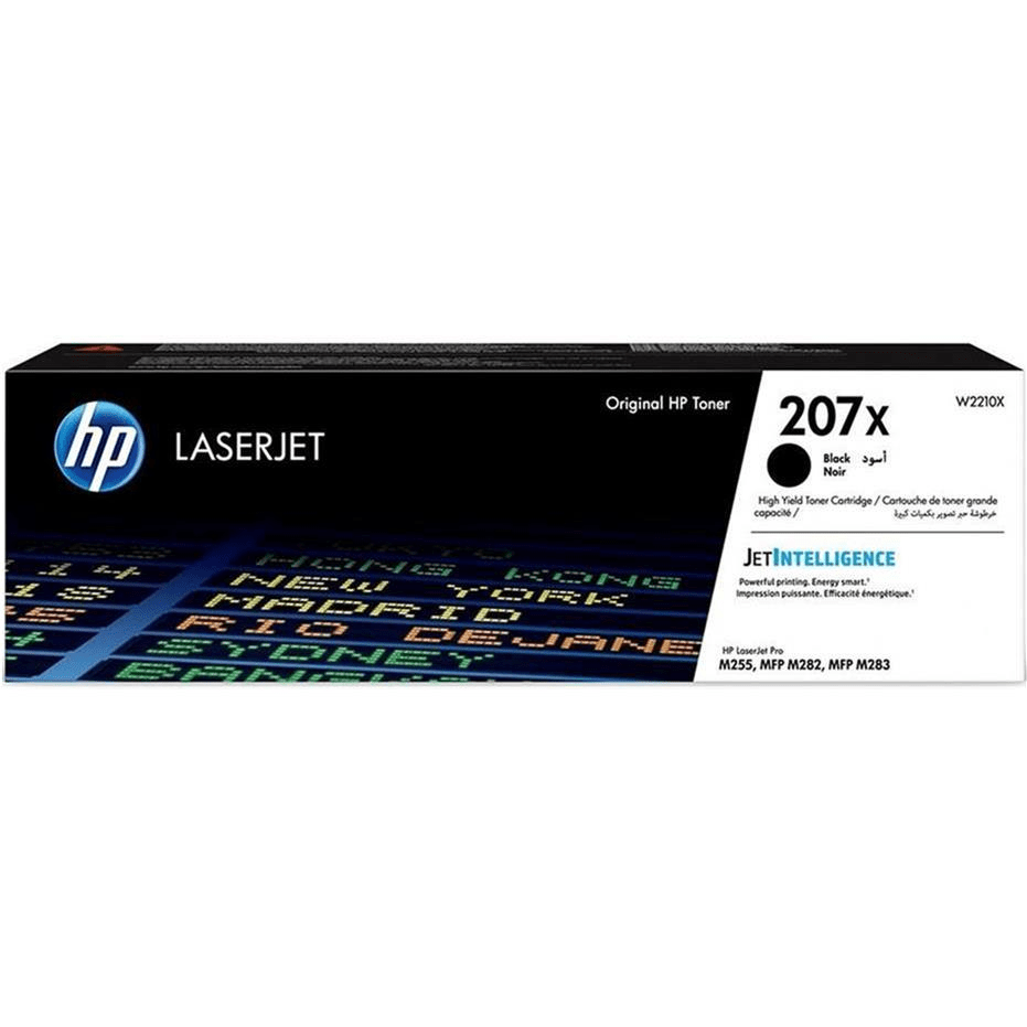 HP 207X Black Toner Cartridge 3,150 Pages Original W2210X Single-pack ...